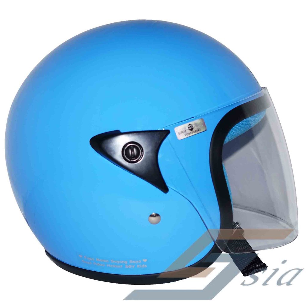 SGV Kids Visorex Motorcycle Helmet (Blue) | Shopee Malaysia