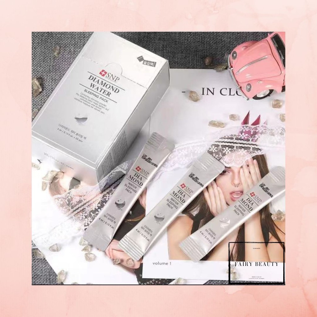 SNP Diamond Water Sleeping Mask (20pcs) //Masker Muka//Korea Masker ...