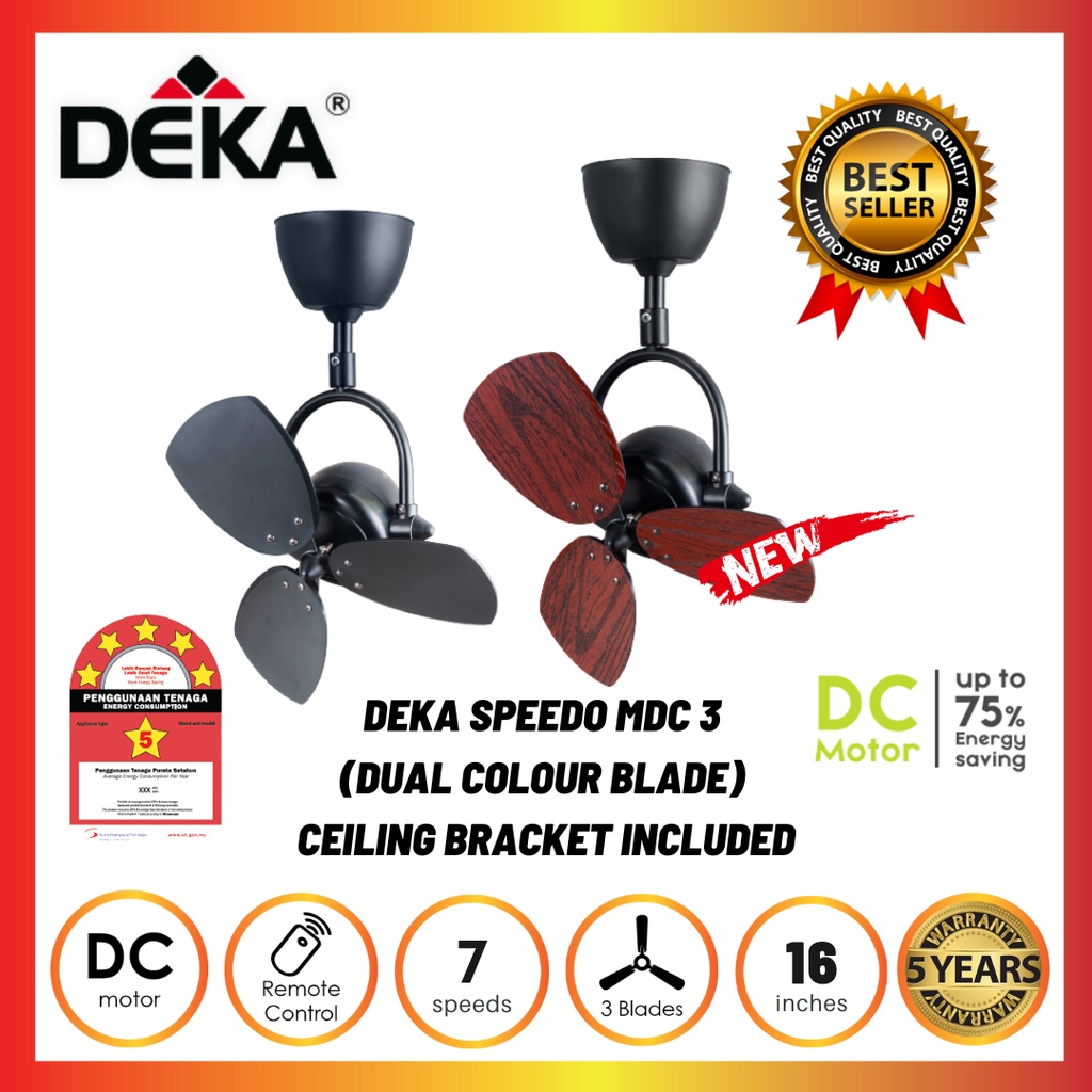 Deka 16'' 7 Speeds Wall Mounting Fan MDC 168 BLW / Deka 20" Speeds ...
