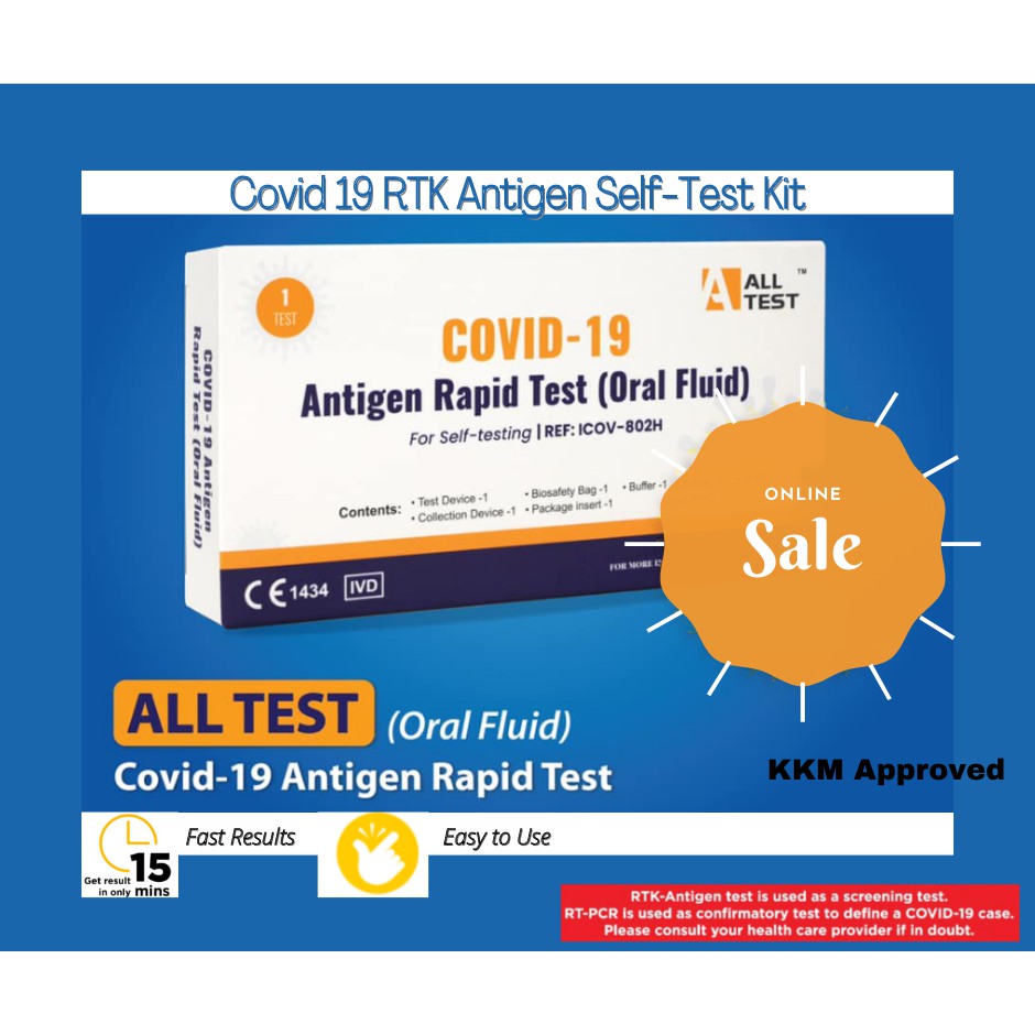 ALLTEST Covid-19 Self Test Kit [SALIVA - READY STOCK] | Shopee Malaysia