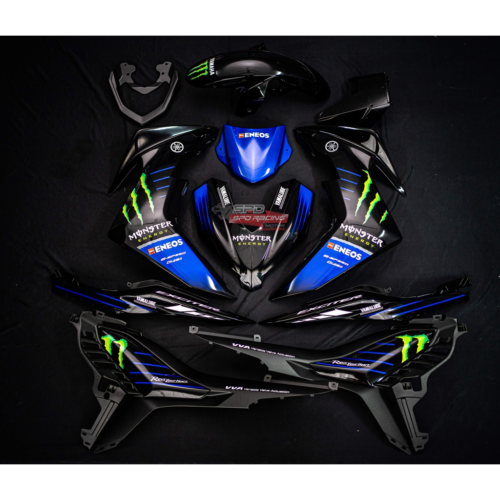 Cover Set for Y16 ( Exciter 155 VVA Monster Energy Yamaha MotoGP ) 100% ...