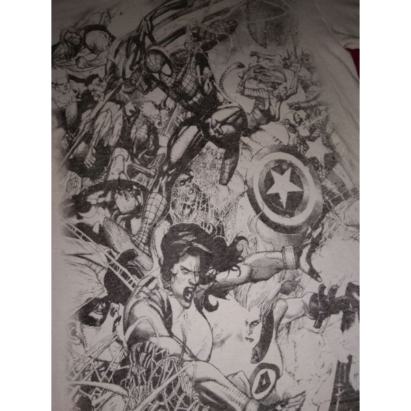 VTG Y2K Marvel Civil War Tshirt Made Engine comic avengers superheroes ...