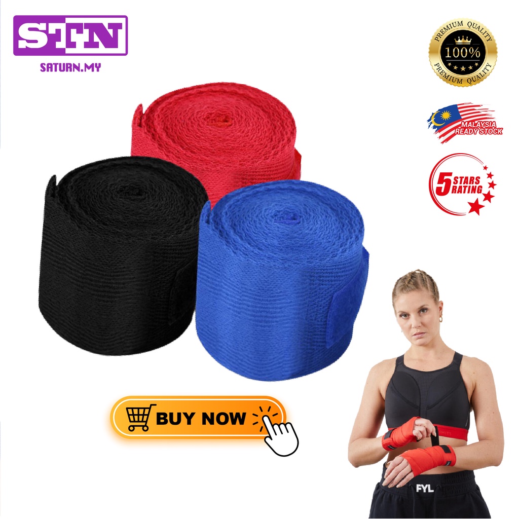 【STN】2PCS Boxing Hand Wrap MMA Bandage Wraps 5M Handwrap Muay Thai Gloves Bandages Kickboxing ...