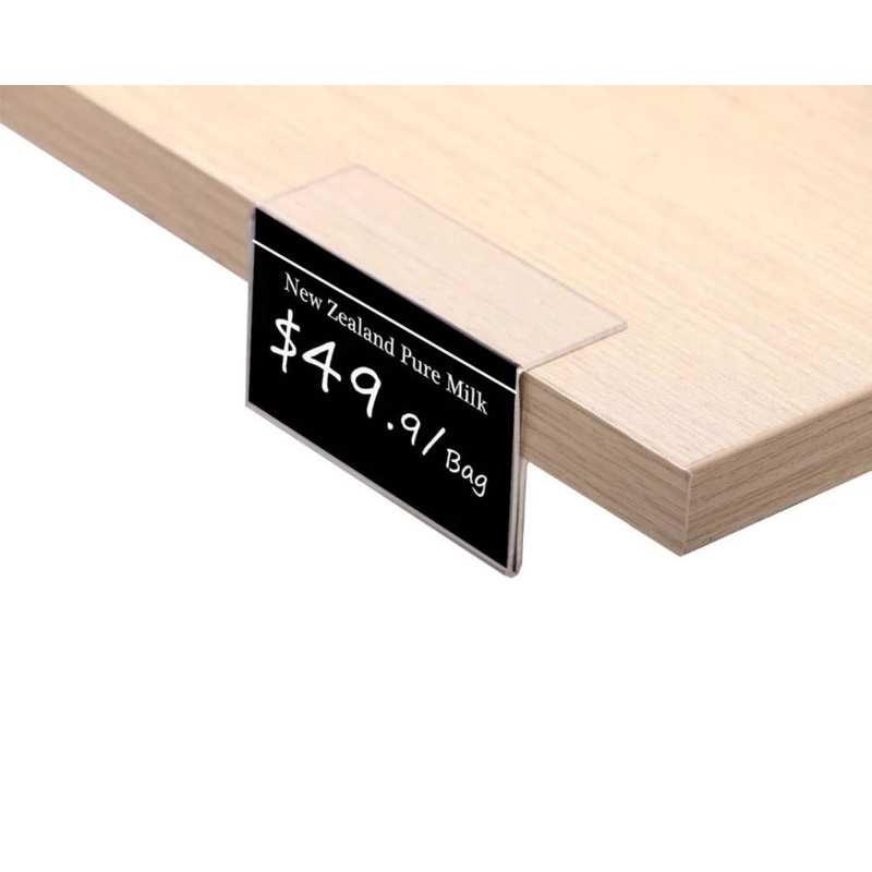 10 pcs Acrylic Price Talker Shelf Label Frame L Sign Holder Shelf Edge ...