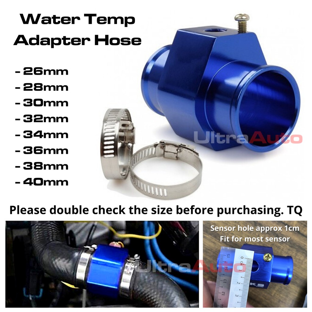 DEFI GREDDY METER Water Temp Sensor Radiator Hose Adapter 26mm 28mm ...