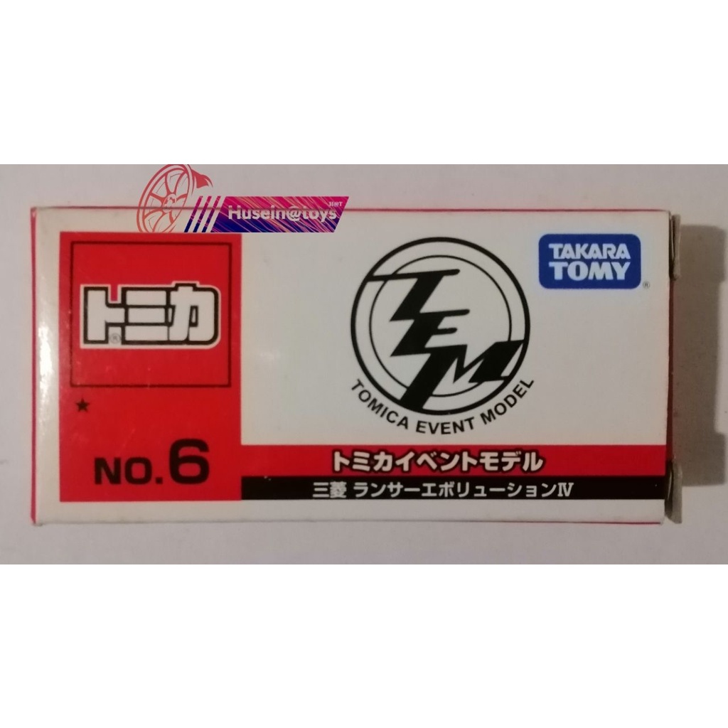 TOMICA EVENT MODEL NO.6 MITSUBISHI LANCER EVO IV | Shopee Malaysia