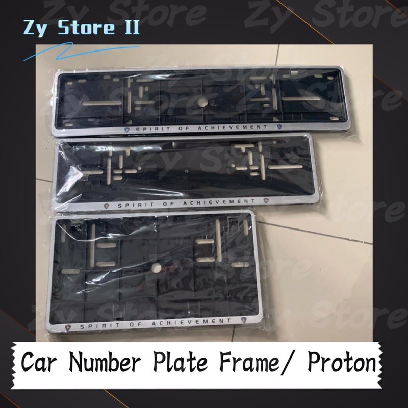 1pcs Proton car Number Plate Cover/ Sliver | Shopee Malaysia
