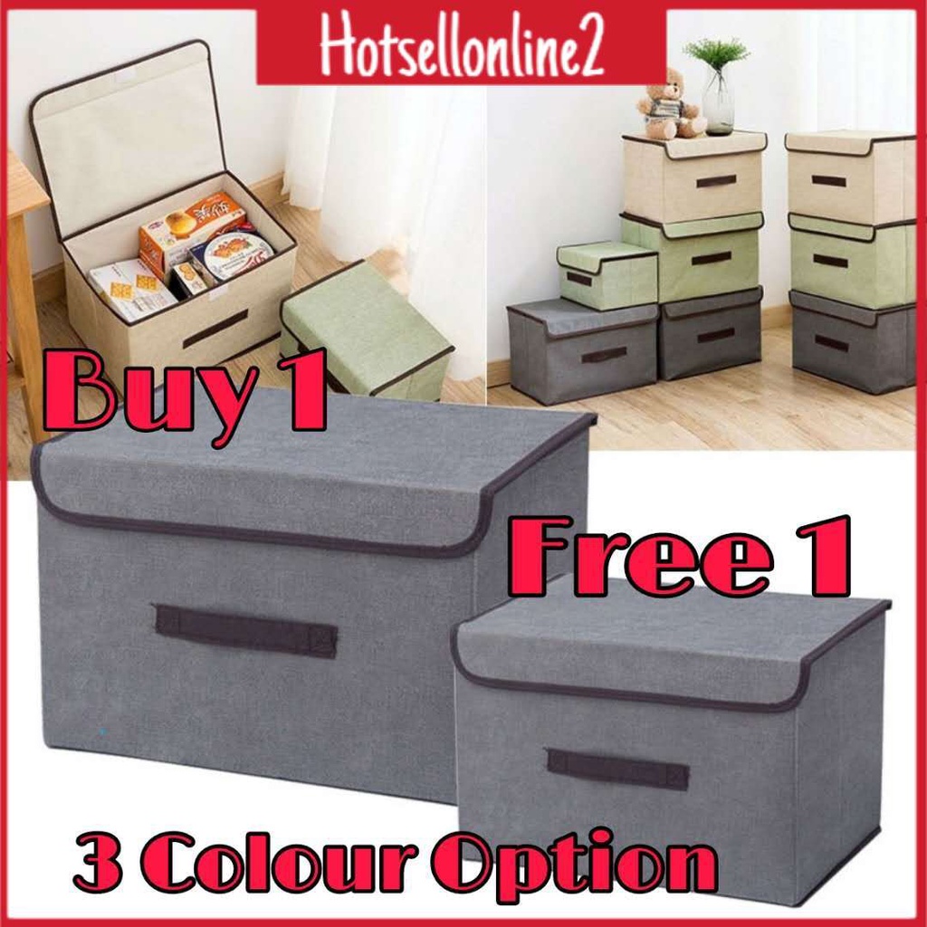 HOT_Storage Cube Box Fabric Foldable Collapsible Storage Box Organizer ...