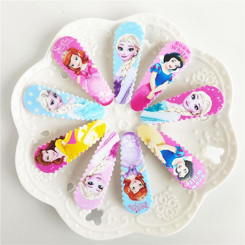 Cute Cartoon Princess BB Clip Kids Banger Hairpin Girl Hairpin Frozen ...