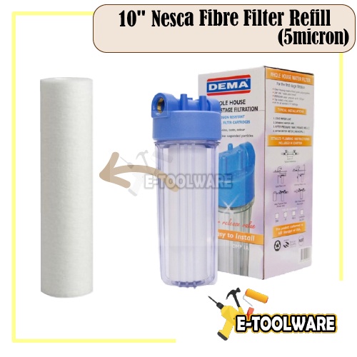 10" Nesca Fibre Filter Refill (5micron) | Shopee Malaysia