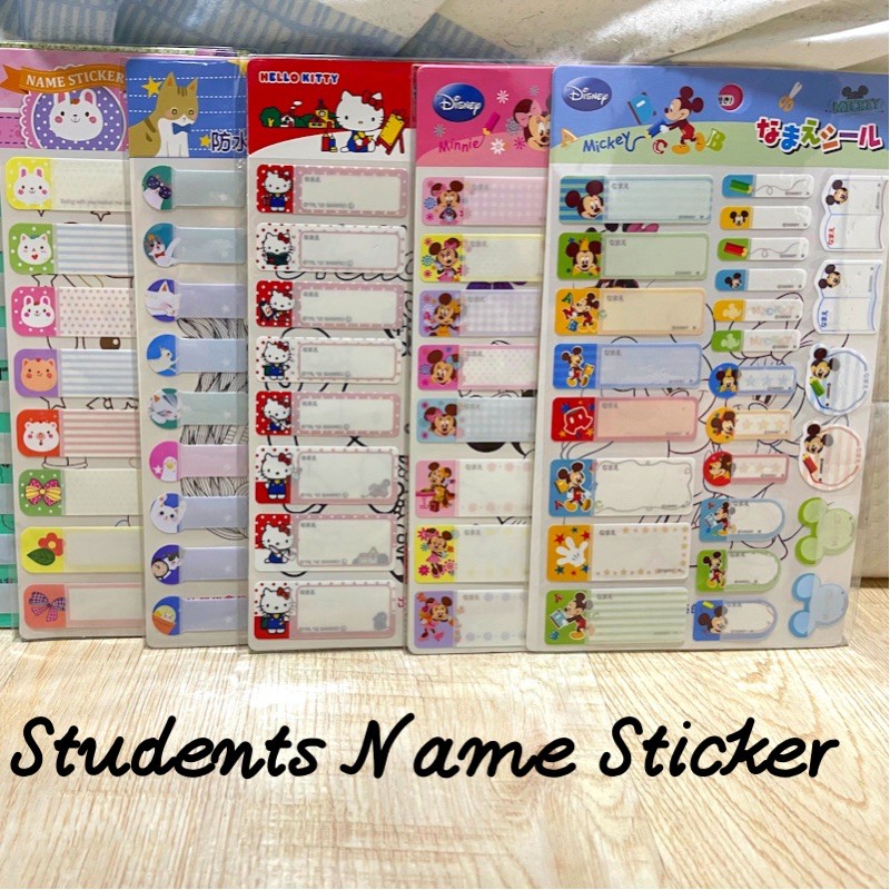 Students Name Labels Sticker ( Waterproof ) | Shopee Malaysia