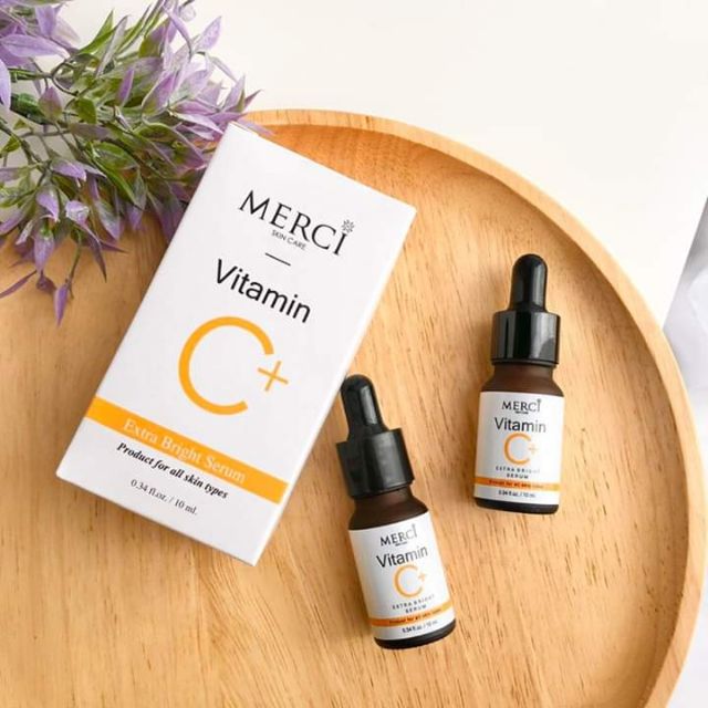 🍋MERCI SKIN CARE VITAMIN C+ EXTRA BRIGHT SERUM/MERCI VITAMIN C ANTI ACNE EXSTRA BRIGHT SERUM 🍋 ...
