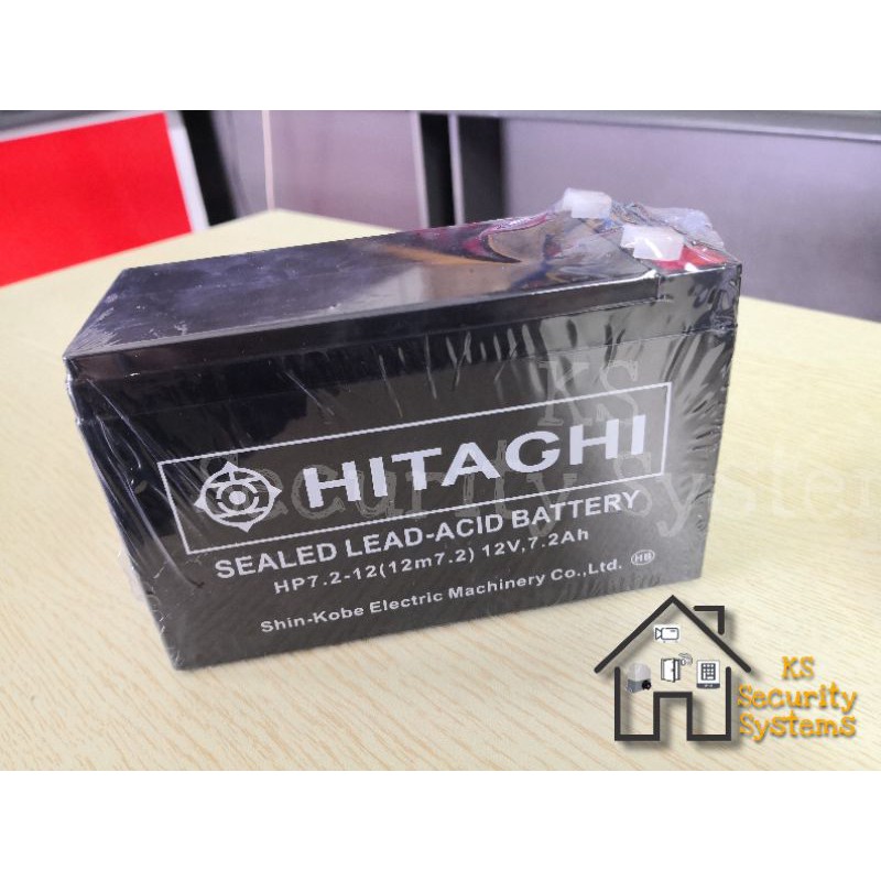 HITAGHI 12V 7.2AH BATTERY RECHARGEABLE AUTOGATE ALARM BATTERY 12V 7AH ...