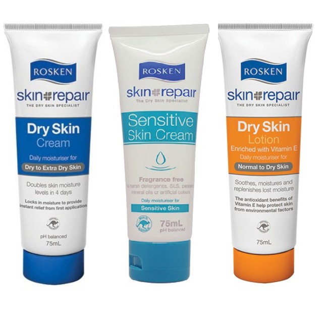 Rosken Dry Skin Lotion / Cream / Sensitive Cream 75ML | Shopee Malaysia