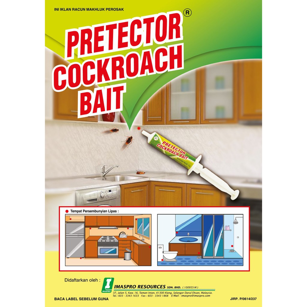 PRETECTOR COCKROACH BAIT (5 g) UBAT LIPAS / INSECT REPELLENT / UBAT ...
