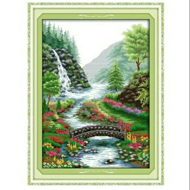 Bridge River Thread cross stitch | Shopee Malaysia