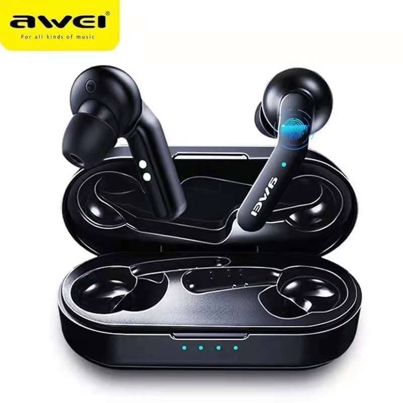 AWEI TRUE WIRELESS EARBUDS WITH CHARGING CASE TWS 真正的无线耳塞与电舱 MODEL:-🌹 ...