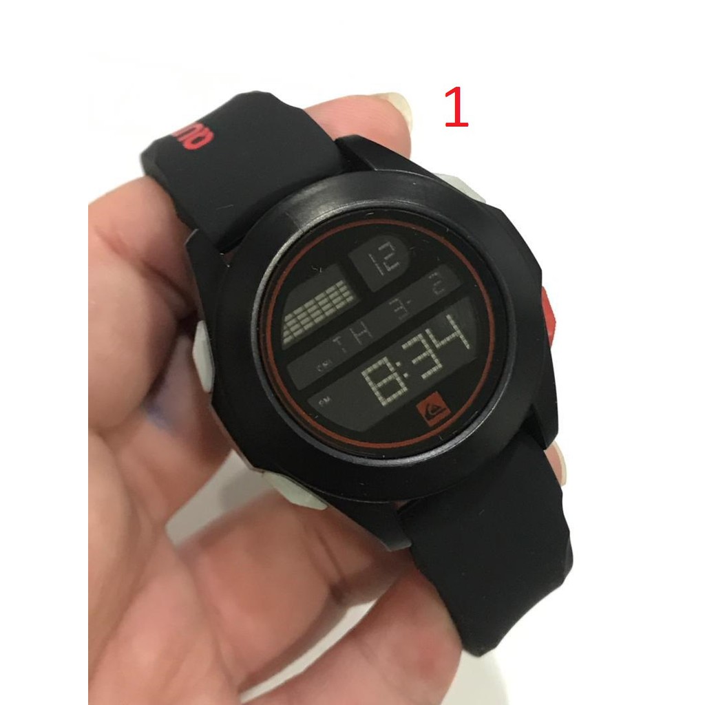 MODEL QUICKSILVER WATER RESINTANT ,WARRANTY 3 MONTH RUBBER STRAP SPORT ...