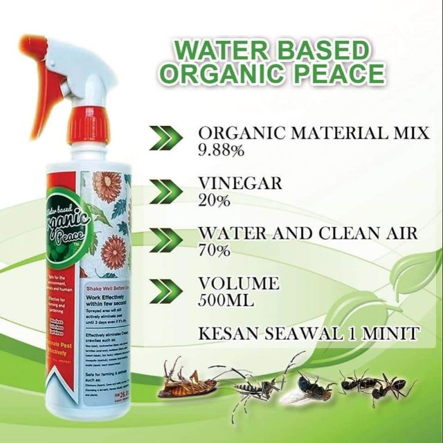 🔥HOT SALE🔥 Save More🔥Organic Peace/ RidSpray 3 bottles | Shopee Malaysia