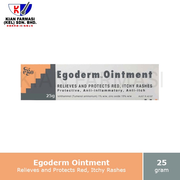 Egoderm Ointment 25g (Alternative to cortisone preparations for sub ...
