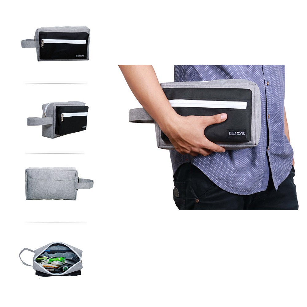 The X Woof Splash Waterproof pouch Travel Kit, Ypouch 1.0 Grey Black ...