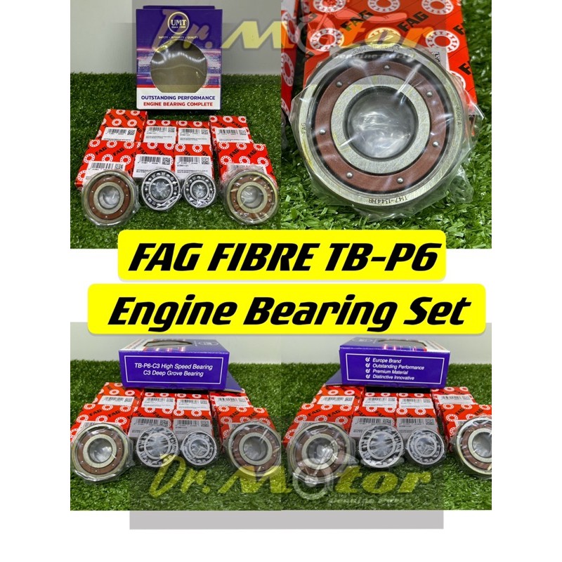 FAG FIBRE Bearing Engine Set ENJIN ENJINE Y15ZR RXZ Y125ZR LC135 FZ150 ...