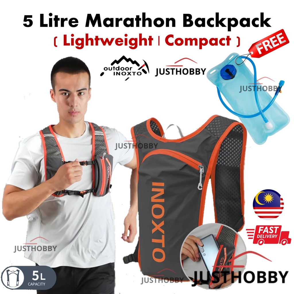 [MY READYSTOCK] INOXTO 5L Hydration Backpack Lightweight Hydration Bag ...