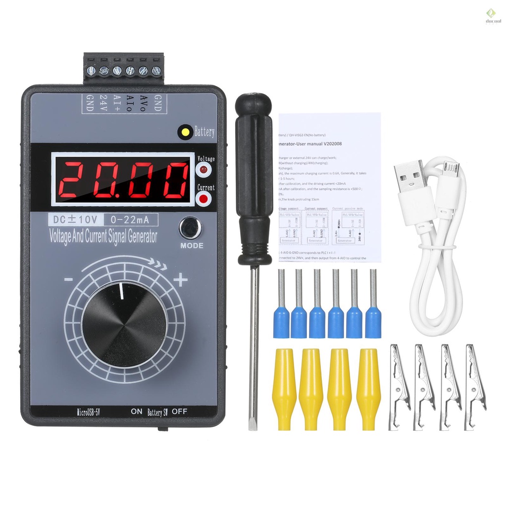 Docooler Portable Precision Current Voltage Signal Generator ...