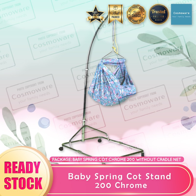 Baby Spring Cot Stand 200 (Chrome) / Buaian Bayi Krom 200 (Chrome ...