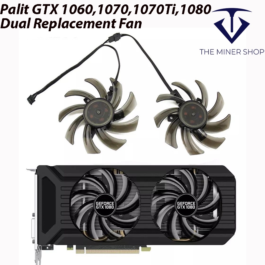 Palit GeForce GTX 1060 1070 1070Ti 1080 Dual Fan Replacement | Shopee ...