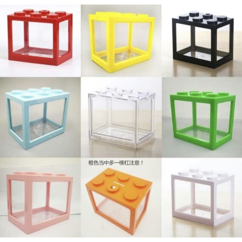 READYSTOCK]Aquarium Mini Lego Block Tank Betta, Guppy Tank Building ...