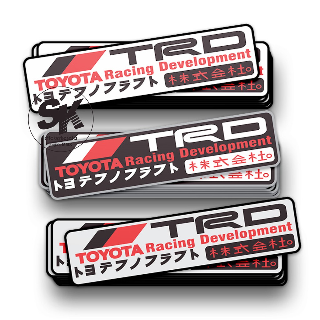 TRD Toyota Racing Development Vinyl Sticker | Shopee Malaysia