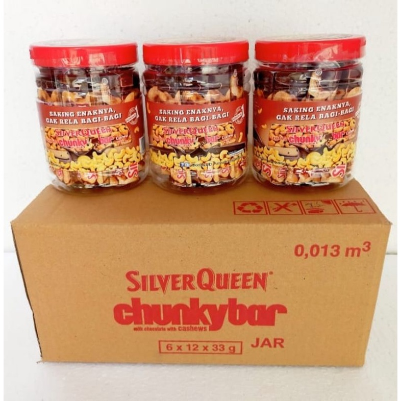 .carton Silverqueen chunky jar cashew chunky jar almond 6 jars (ds bgr ...