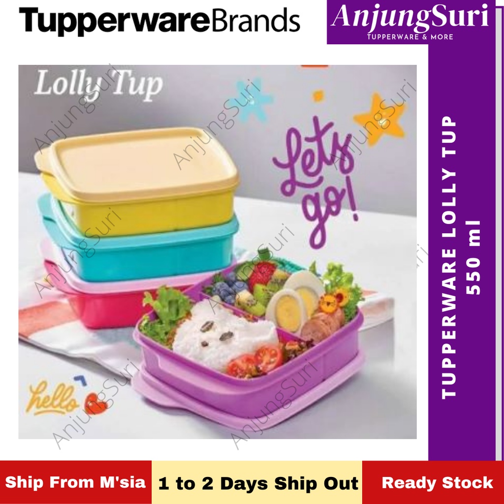 Tupperware Lolly Tup Bekas Makanan Tupperware Dengan Compartment Bekal ...