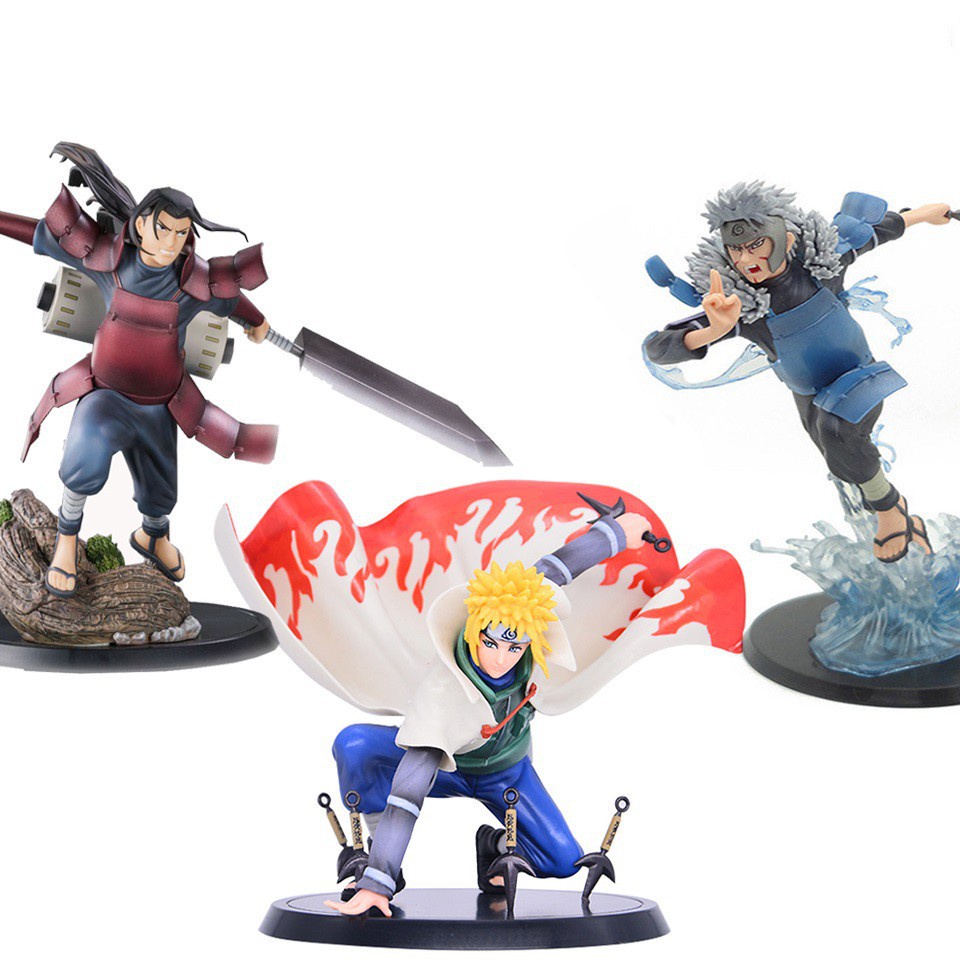 Anime Naruto Shippuden Action Figure Hashirama Senju Tobirama Senju ...