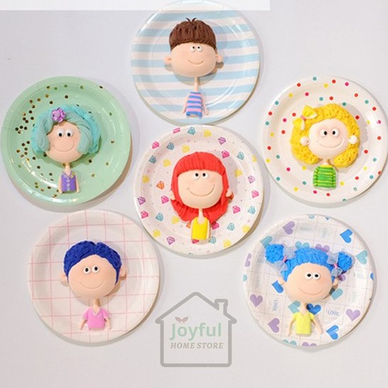 💥MSIA STOCK💥Kids Room Wall Clay Plasticine Paper Plate Craft DIY ...