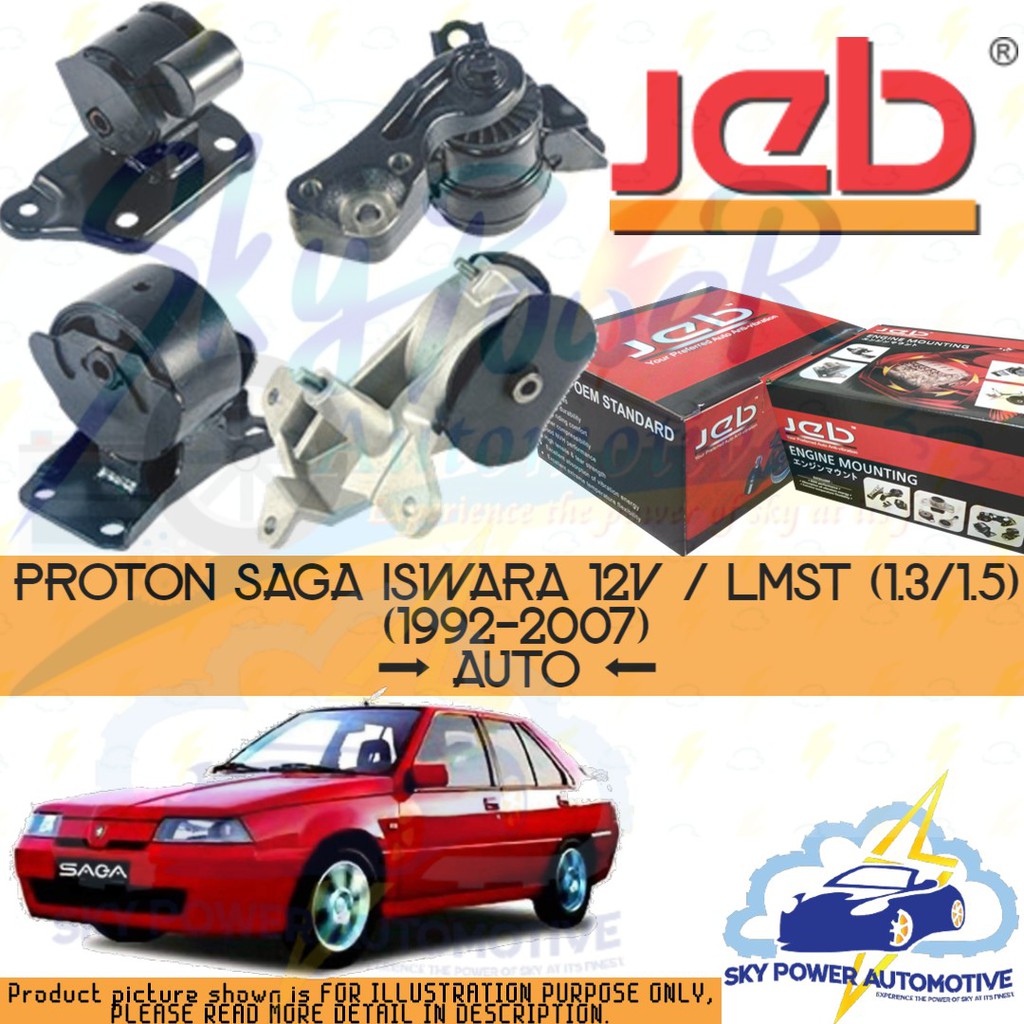 PROTON SAGA ISWARA 12V / LMST 1.3/1.5 (AUTO) JEB ENGINE MOUNTING (SET ...