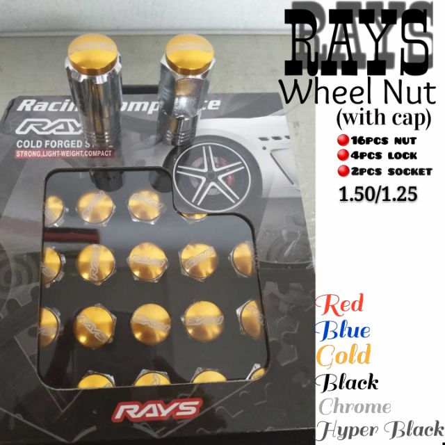 Rays Wheel Nut (Long-1) | Shopee Malaysia
