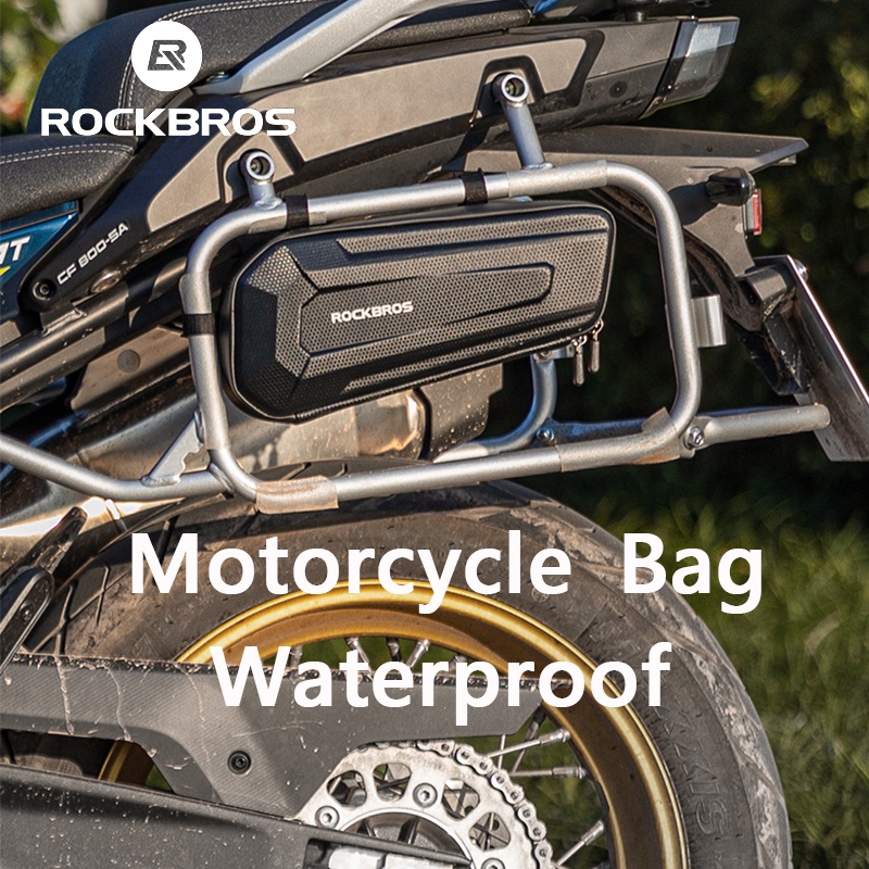 ROCKBROS Motorcycle Side Bag Waterproof Hard Shell Large Capacity ...
