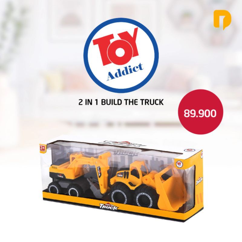 Toy Truck / Toy car / Toy Addict 2 IN 1 Build The Truck | Shopee Malaysia