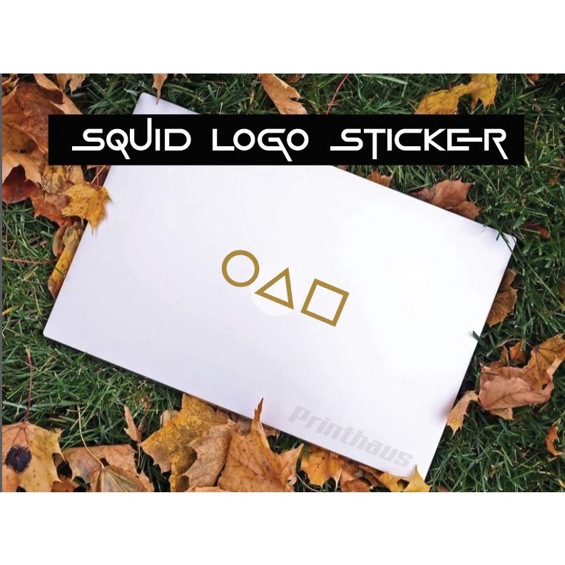 Squid Game Logo Sticker Cut Out Car Accessories 鱿鱼游戏标识贴纸 Kereta ...