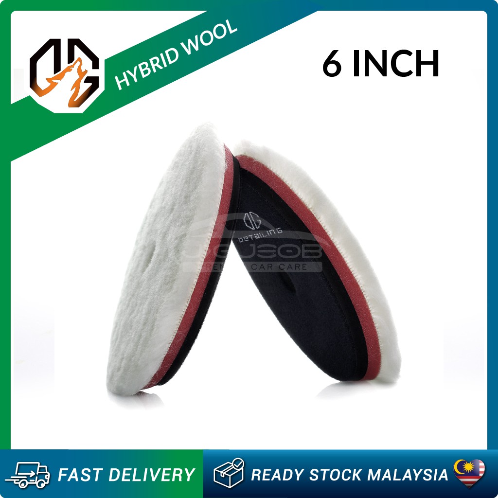 DETAILING WOLF Hybrid Wool Cutting Compound Pad 6 Inch | Shopee Malaysia