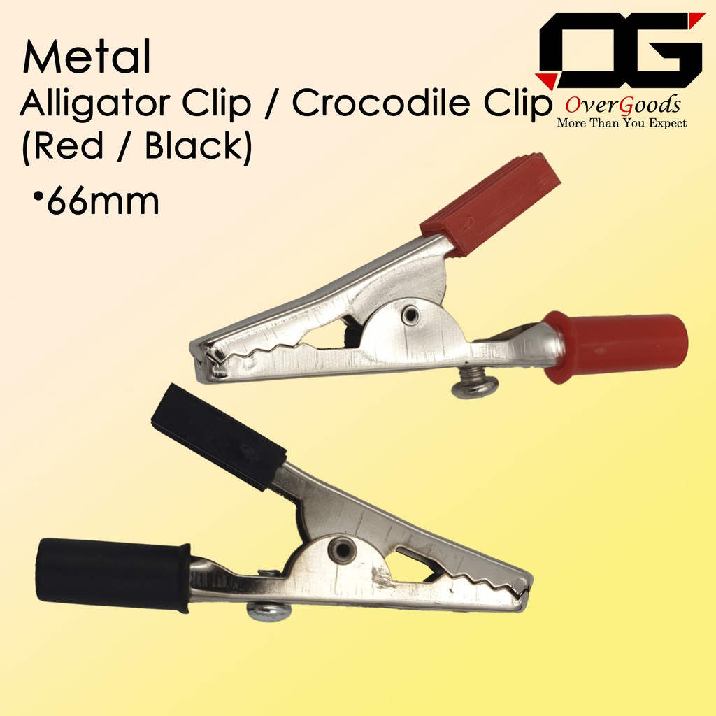 1PAIR Alligator Clips Electrical 60mm Electrical DIY Test Double-Ended ...