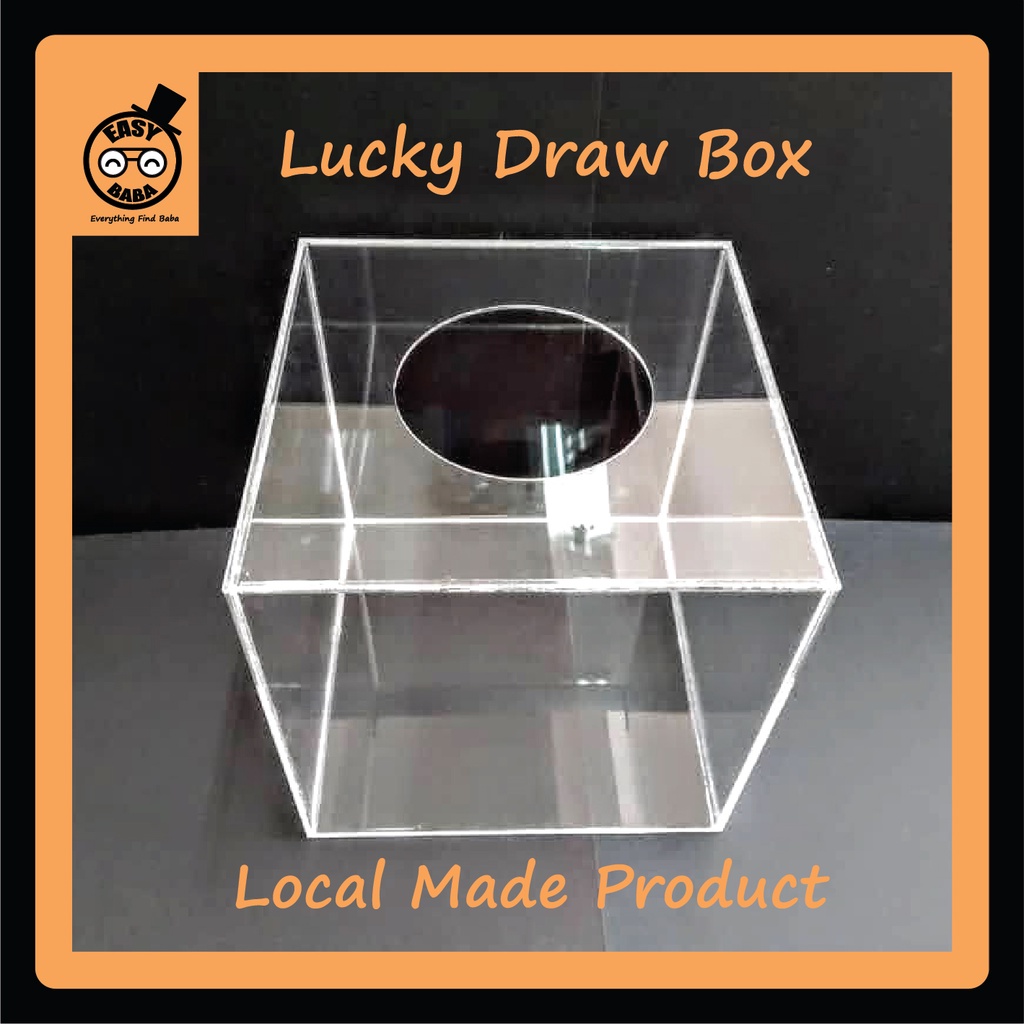 🔥 Acrylic Lucky Draw Box 🔥 Local Made Product Shopee Malaysia