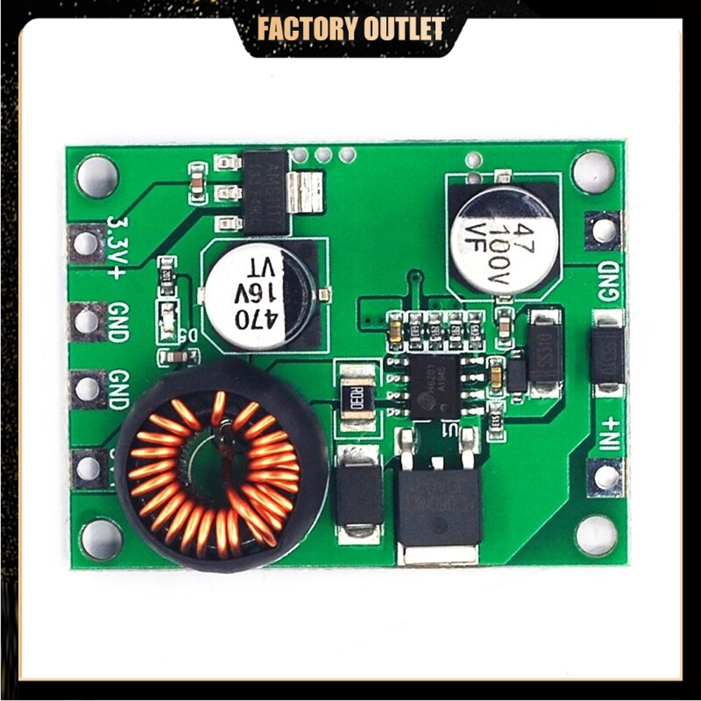 DC-DC 8V-80V to 3.3V/800mA 5V/3A Buck-Boost Converter Power Supply ...