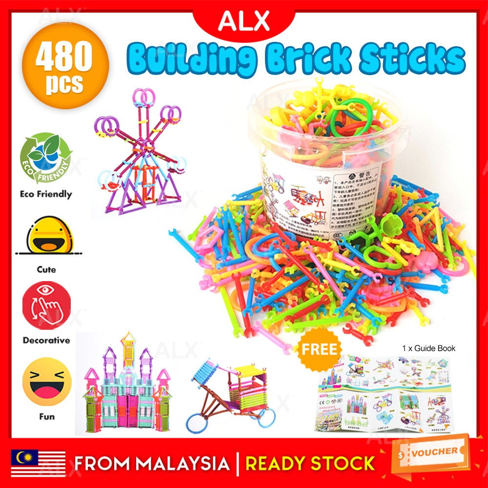 ALX 480pcs Smart Stick Lego Building Blocks Bricks Kids Toy Toys ...