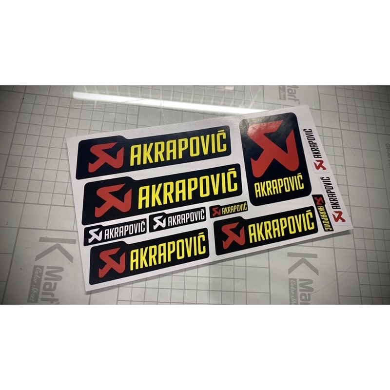 Sticker DECAL MOTOSIKAL #AKRAPOVIC #EXHAUST | Shopee Malaysia