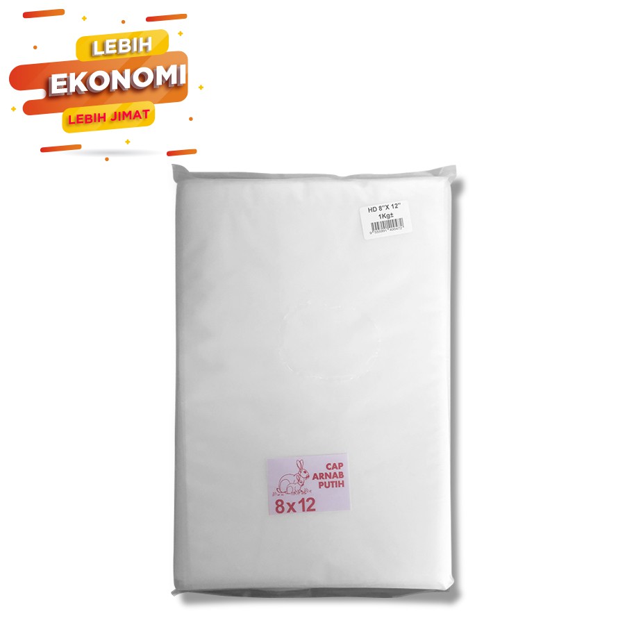 HD 8x12 - 1kg - Plastic Bag / Plastik Beg / Plastik Bungkus HDPE ...