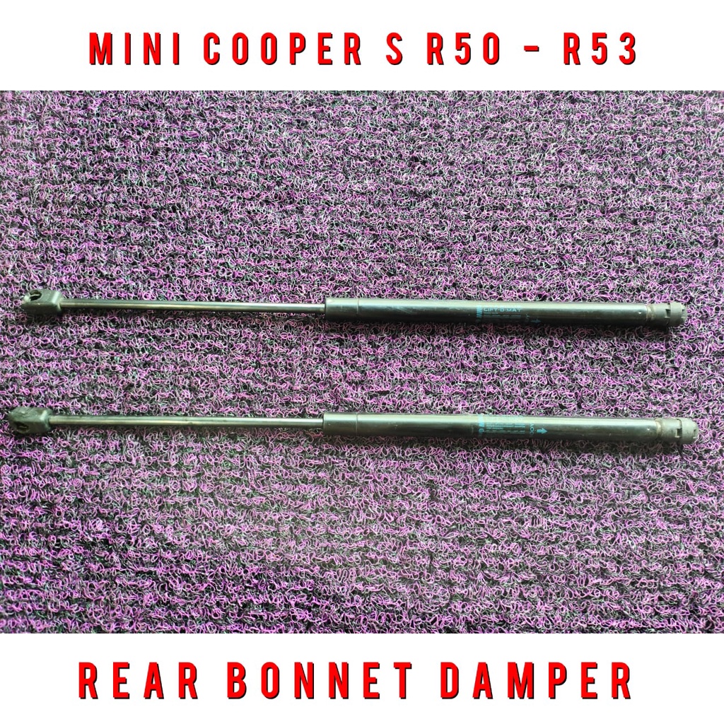 Mini Cooper S R50 R51 R52 R53 Rear Bonnet Damper Set / Rear Bonnet Hood ...