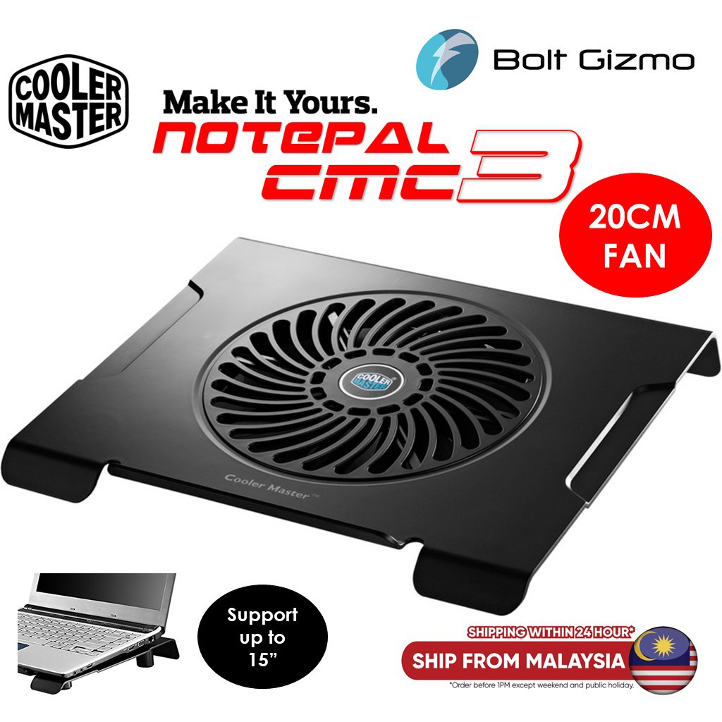 Cooler Master Notepal CMC3 Cooler Pad (R9-NBC-CMC3-GP) Up To 15 ...